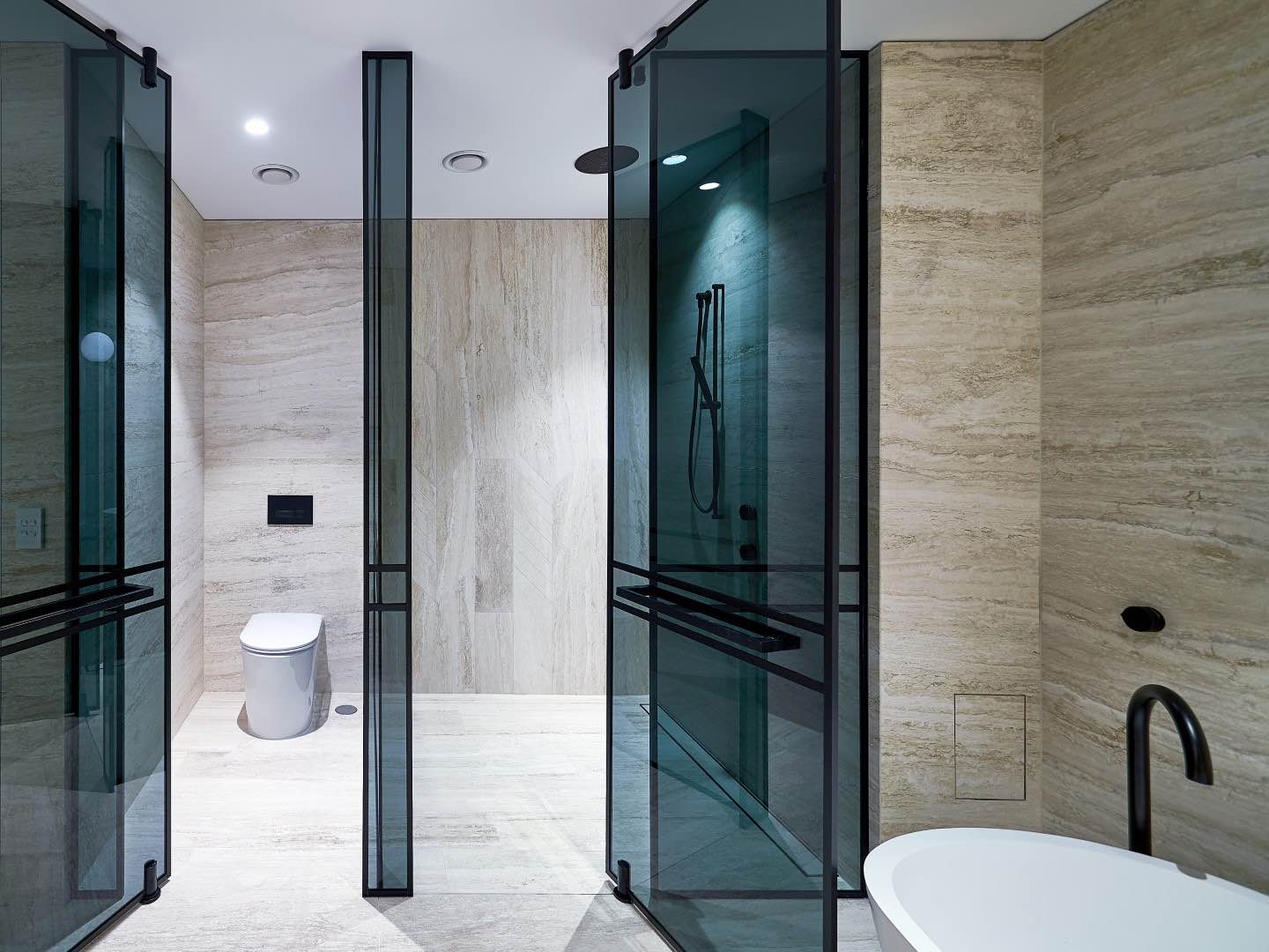 Civic Shower Screens And Wardrobes | Frameless Pivot Shower Screens