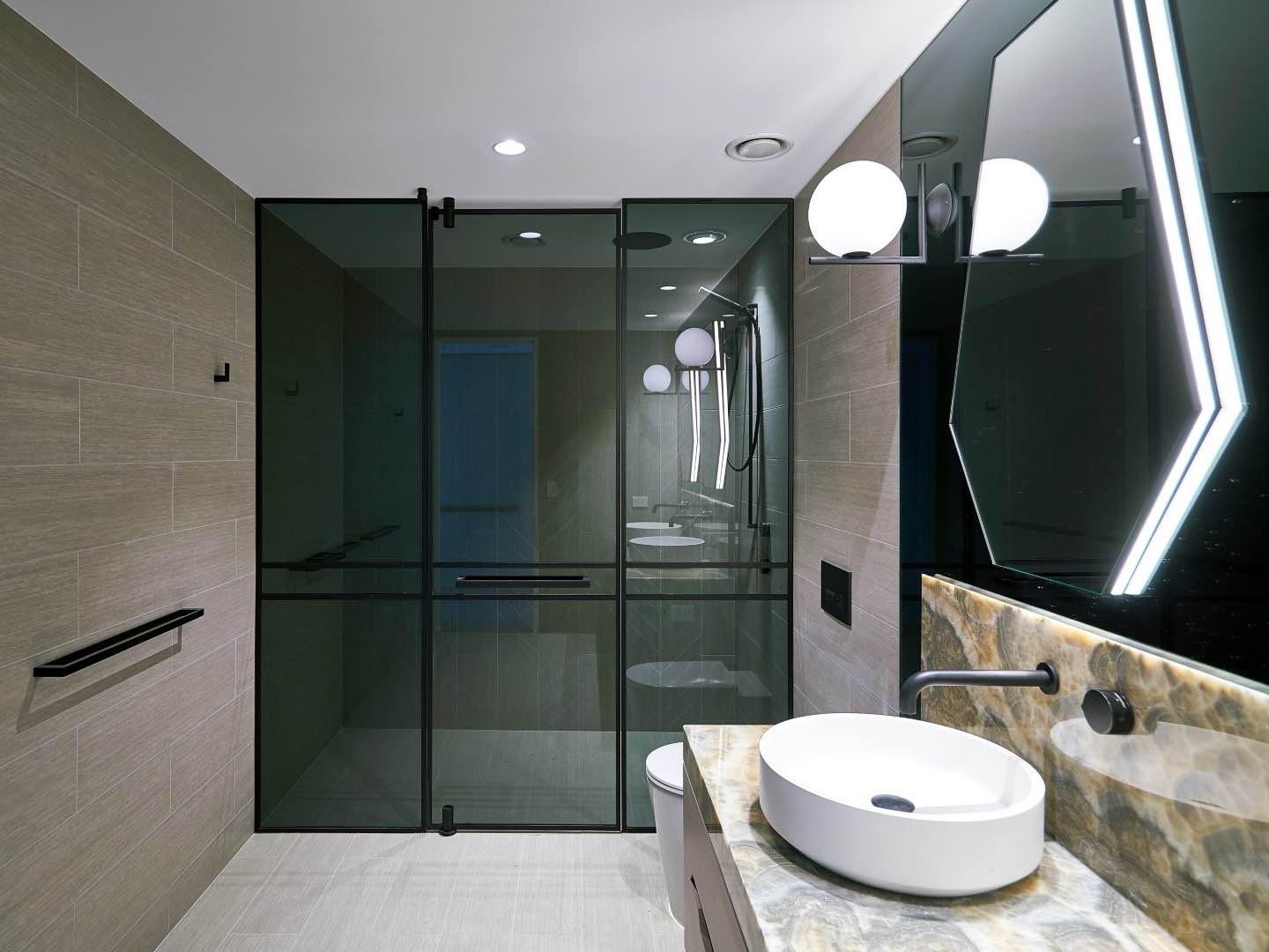Civic Shower Screens And Wardrobes | Frameless Pivot Shower Screens